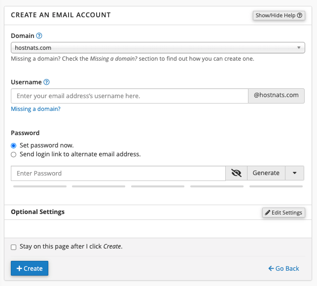 How To Setup An Email Account In CPanel Hostnats